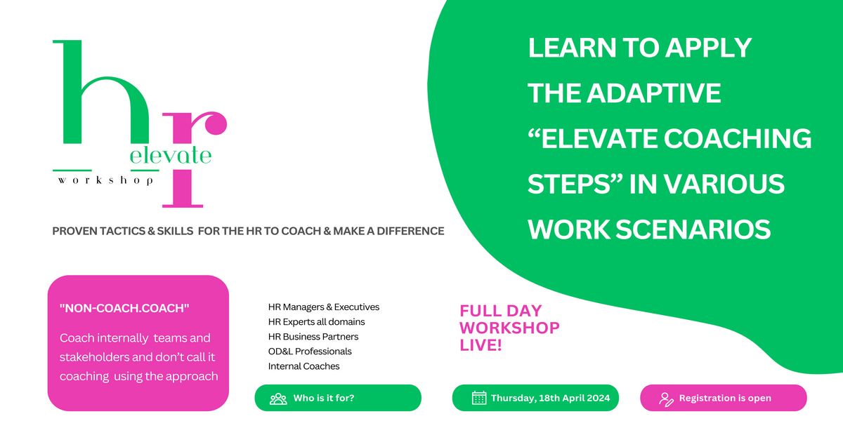 HR ELEVATE - Proven Tactics and Skills for HR to Coach and Make a ...